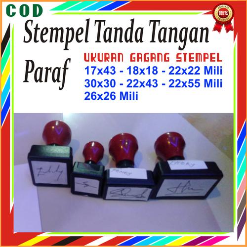 Jual STEMPEL CAP TANDA TANGAN WARNA FLASH OTOMATIS DOKTER BIDAN TOKO ...