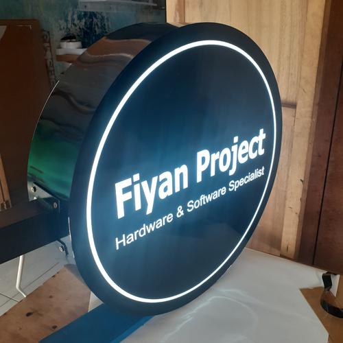 Jual neon box bulat 2 sisi - 80cm - Kab. Malang - Display Acrilyk ...