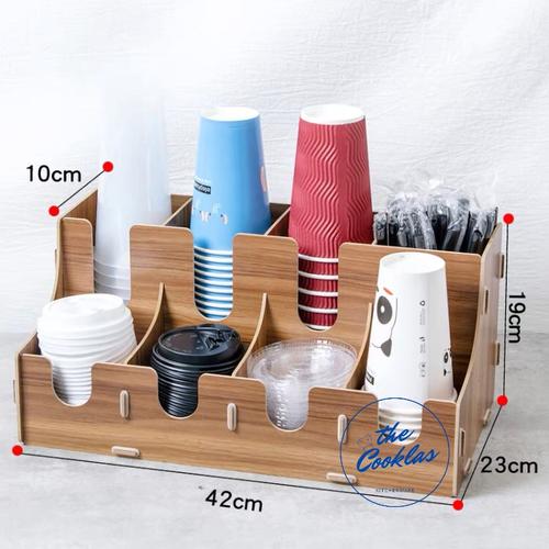 Jual Paper Cup Holder Rack | Rak Organizer Gelas Kertas Plastik Model ...