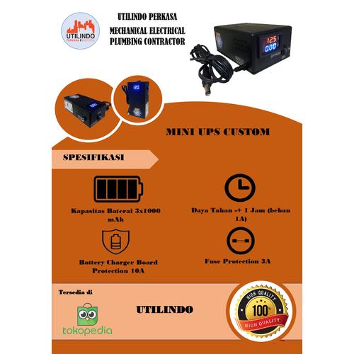 Jual MINI UPS 5V/9V/19V/24V CUSTOM BERKUALITAS BERGARANSI - Kota ...
