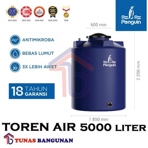 Jual Toren Torn Tandon Tangki Air PENGUIN 5000 Liter PINGUIN - Kota ...