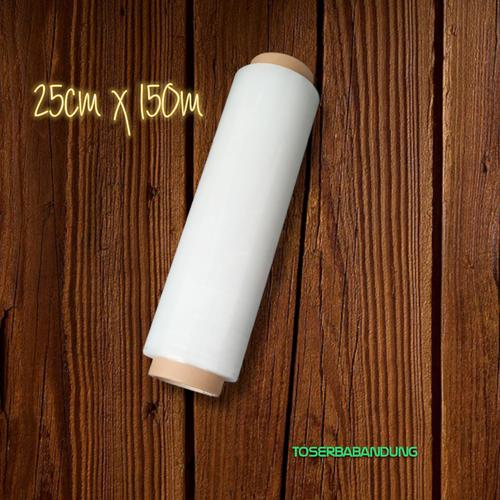 Jual Plastik Wrapping / Plastic Wrap Stretch Film 25cm x 150m Bening ...