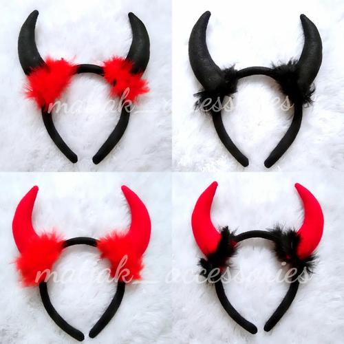 Jual Halloween Bando Tanduk Devil Evil Setan Iblis Pesta Kostum - 3 ...