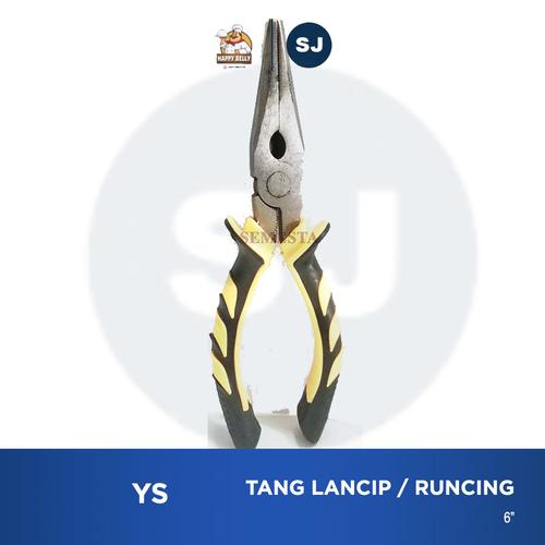 Jual Long Nose Plier 6" Tang Lancip Runcing Panjang Cutting - Kota ...