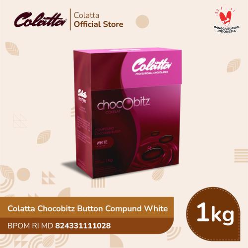 Jual Colatta Chocobitz Button Compound White - Coklat Putih Batang 1Kg ...