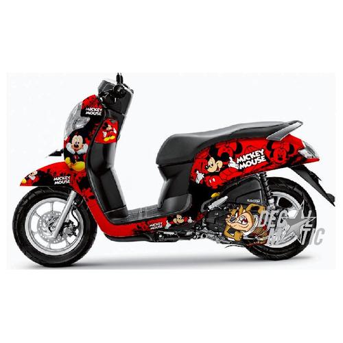 Jual Stiker Decal Fullbody Scoopy Sporty, Stylish, 2021 Mickey Mouse ...
