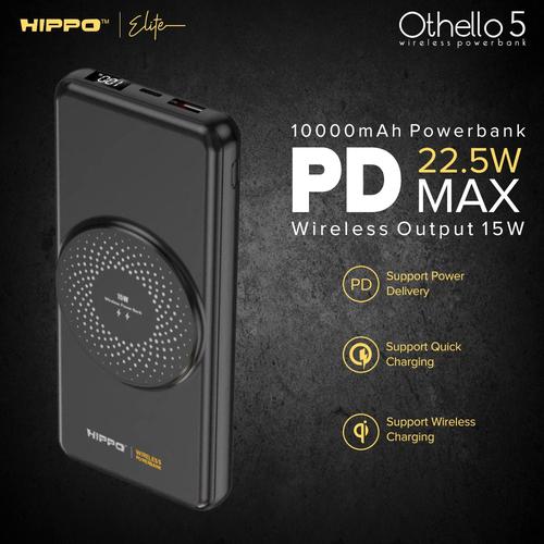Promo Hippo Power Bank Wireless Othello 5 10000Mah Fast Charging PD 22 ...