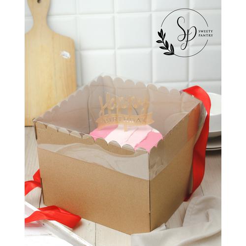 Jual WAVY 25 TINGGI - Dus Box Puding Packaging Kotak kue wavy Window ...