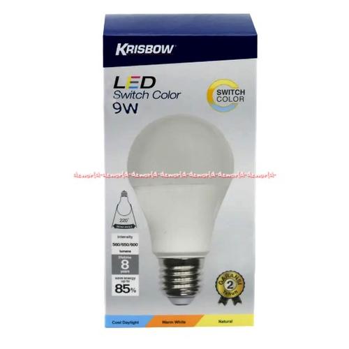 Jual Krisbow LED Switch Color 9w Bohlam Lampu Warna Warni Warna Multi ...