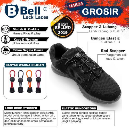Jual BELL Lock Laces Tali sepatu elastis rekomendasi - Biru Langit ...