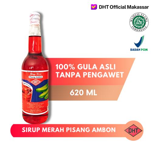 Jual SIRUP DHT PISANG AMBON / SIRUP MERAH / SIRUP PISANG IJO 620 ML ...