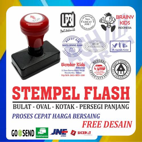 Jual STEMPEL FLASH OTOMATIS | MURAH | FREE DESAIN | CEPAT - KECIL, 1 WARNA - Kota Bekasi - ACH ...