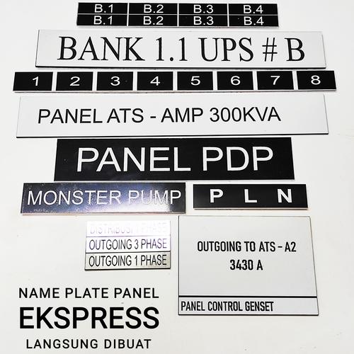 Jual NAMEPLAT PANEL label taging panel listrik grafir laser MURAH ...
