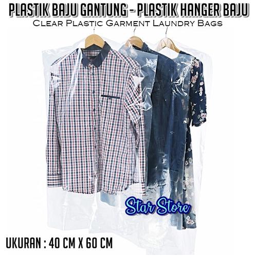 Jual Plastik Baju Hanger 40x60 cm / Plastik Laundry Tebal / Plastik ...