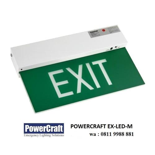 Jual Emergency Exit Light Powercraft EX-LED-M 1.2W LED Nicad Battery ...