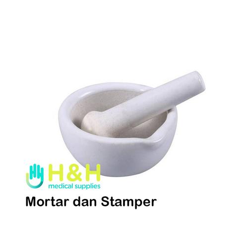 Jual Mortar dan Stamper / Pestle Lumpang Alat Penumbuk Obat / Mortar ...