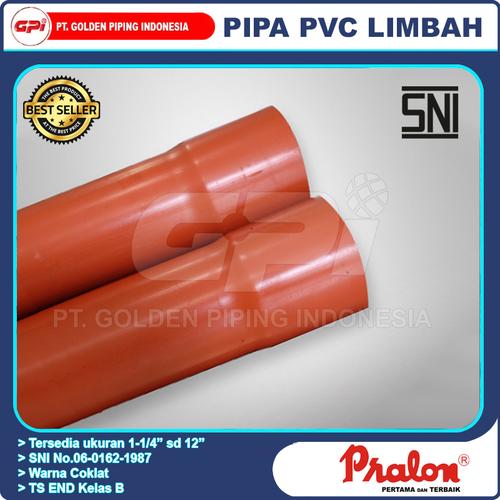 Jual Pipa PVC Limbah SDR-41 TS END, 1 1/4" sd 12" Pralon, HARGA PER ...