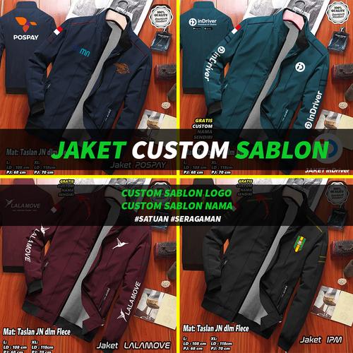 Jual JAKET CUSTOM SABLON NAMA DAN LOGO / JAKET PARASUT BOLAK BALIK ...