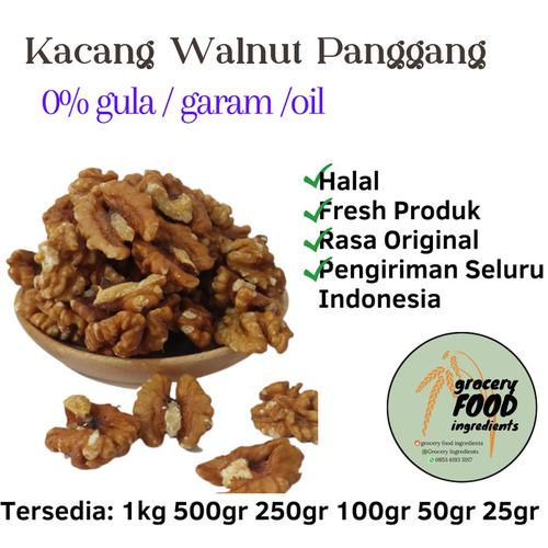 Jual Kacang walnut roasted 500gr/ walnut pangang/ kacang walnut matang ...