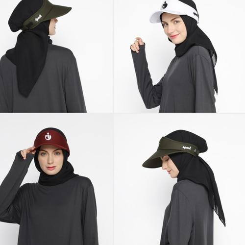 Jual Topi Hijab Wanita - Big Visor, Grey - Kota Bandung - Iguls | Tokopedia
