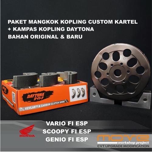 Jual mangkok kopling custom kartel scoopy fi esp vario fi esp genio fi ...