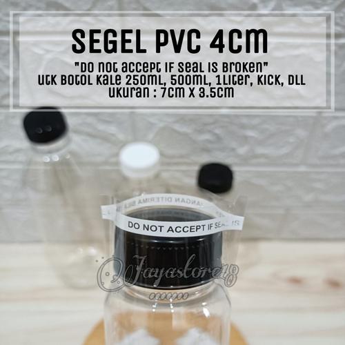 Jual SEGEL PLASTIK PVC 4cm SEGEL BOTOL CANTIK 350ML KALE 250ML 500ML ...