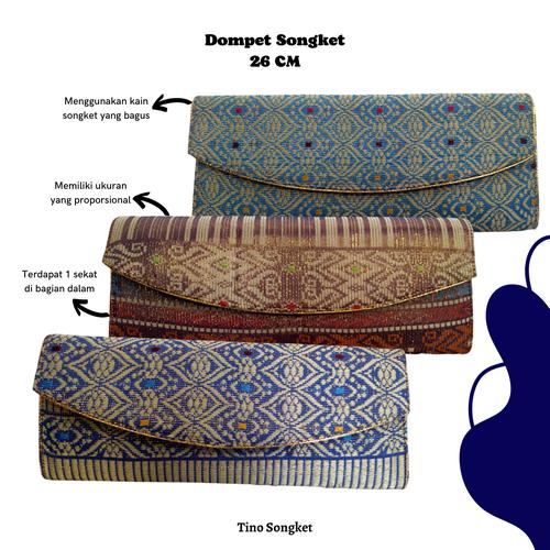Jual Dompet Songket 26 CM Khas Palembang Berbagai Macam Motif & Warna ...