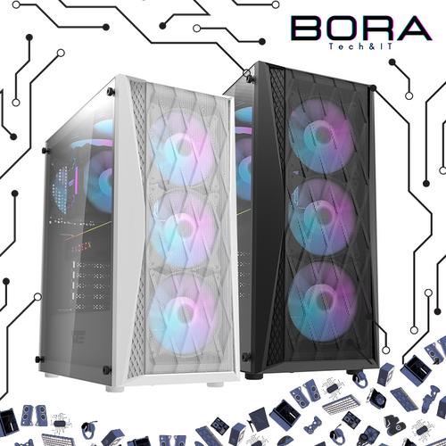 Jual Casing Komputer DarkFlash DK352 ATX Black / White + 4 Fan | Case ...