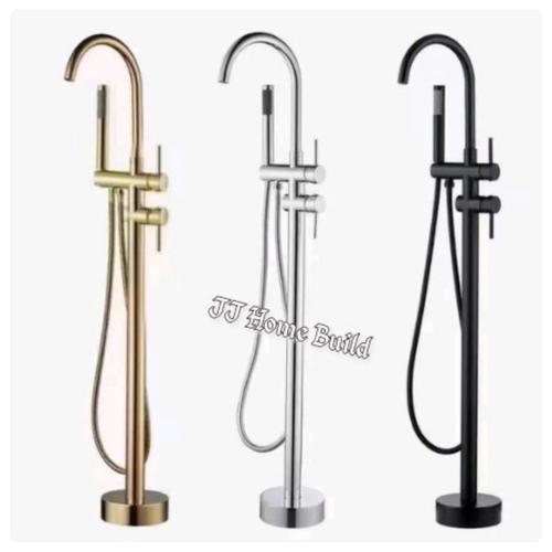 Jual KRAN FLOOR FREE STANDING BATHTUB SHOWER MIXER - Hitam - Jakarta ...