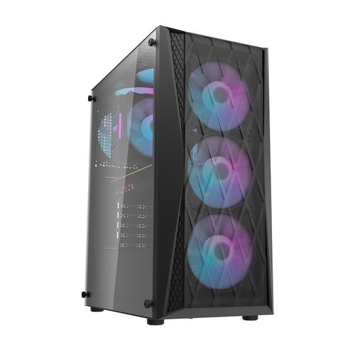 Jual Casing Komputer DarkFlash DK352 ATX Black / White + 4 Fan | Case ...