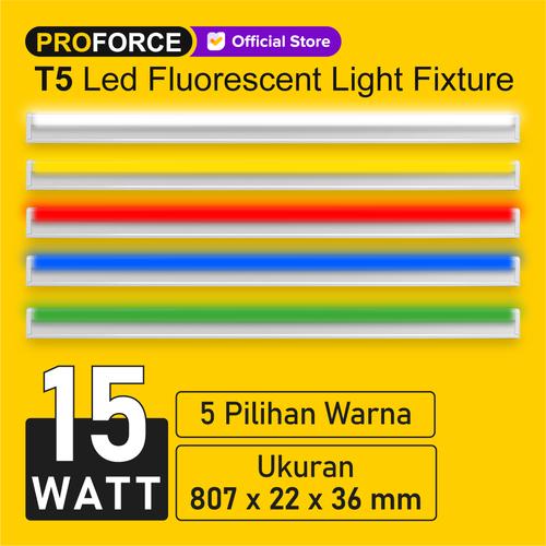Jual Lampu TL LED Proforce T5 15 Watt Panjang 80 CM Warna Warni - Putih ...