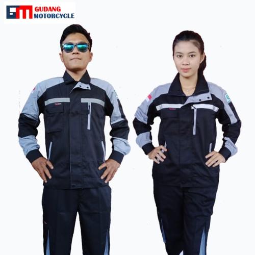 Jual Satu Setel Baju dan Celana Safety Modis dan Keren Abu kombinasi ...