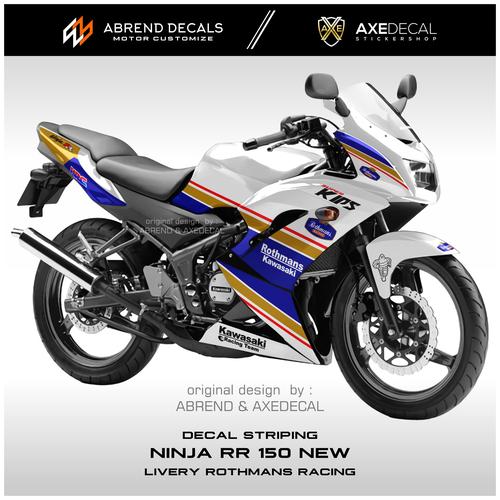 Promo STRIPING NINJA RR 150 NEW LIVERY ROTHMANS RACING / STIKER MOTOR ...