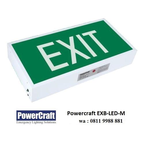 Jual EMERGENCY EXIT LIGHT POWERCRAFT EXB-LED-M-S BOX EXIT 1W NICAD ...
