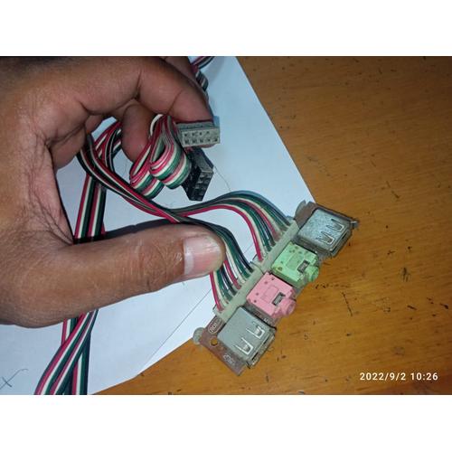 Jual Kabel Front Panel USB Audio Jack Sound Komputer CPU PC Computer 2 ...