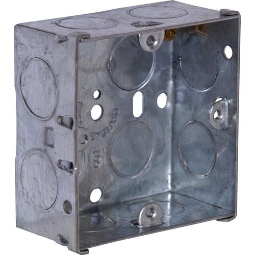 Jual Metal Box Inbow box 35mm BS 4662 Single untuk Stop kontak & Switch ...