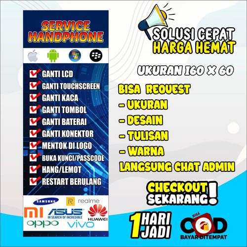 Jual Spanduk/Banner Service Hp Free Ubah Nama,Tulisan 1 Hari Jadi - Kab ...