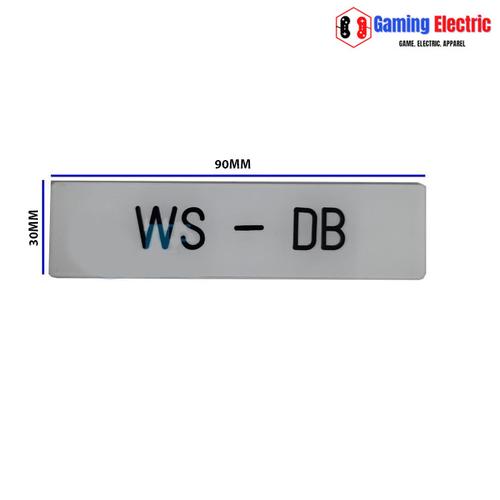 Jual Name Plate Panel W90mm x H30mm / Name Plate Acrylic - Kab. Bogor ...