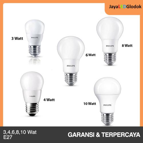 Jual Bohlam Lampu Philips 3 4 6 8 10 Watt LED Putih Kuning - Jakarta Barat - JAYA LED GLODOK ...