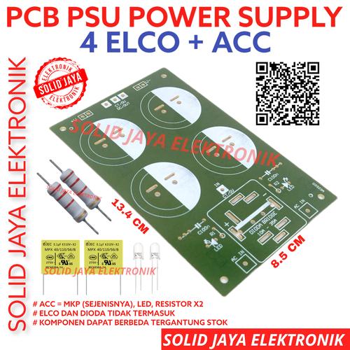 Jual PCB PSU 4 ELCO CAPASITOR KAPASITOR ELKO POWER SUPLY SUPPLY ...