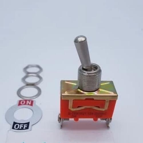 Jual Saklar Toggle Switch DPDT E-TEN 6 Kaki 1321 15A 250V (On-Off) 6pin ...