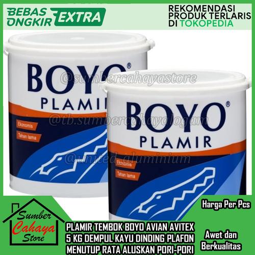 Jual PLAMIR PLAMUR DEMPUL TEMBOK BOYO AVIAN 5 KG Interior Plafon ...