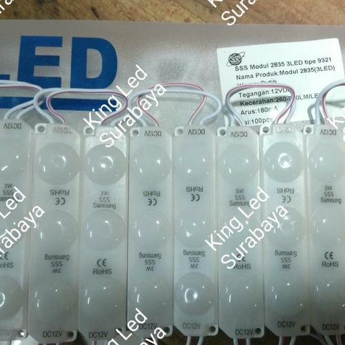 Jual Led Modul 2835 3 Mata Led Tipe 9321 3w 12v Putih Kota Surabaya