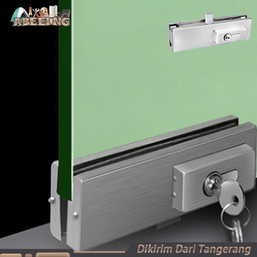 Jual Kunci Pintu Kaca Bawah Cylinder Stainless Patch Fitting Glass Door ...