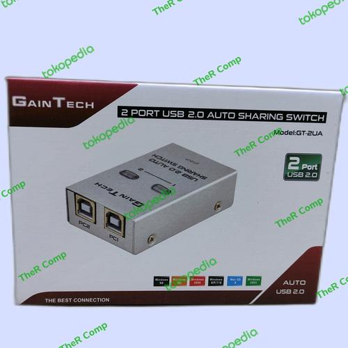 Jual Auto Switch Gaintech 2 Port Usb Sharing Switch - 2 Port + Kbl - Jakarta Pusat - TheR Comp ...