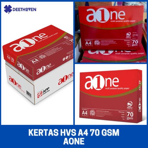 Jual KERTAS HVS A4 70 GSM - AONE - Kota Malang - DEETHOVEN SHOP | Tokopedia