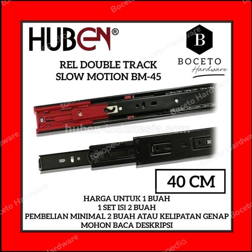 Jual Rel Laci HUBEN Slowmotion 40 CM / Slow Motion Full Extension BM-45-400 - Jakarta Utara ...