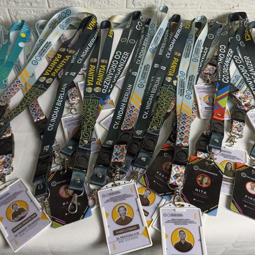 Jual Cetak ID Card Custom Fullset + Holder + Tali Lanyard Name Tag ...