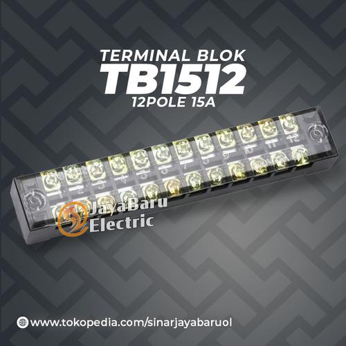 Jual Terminal Block Terminal Blok 12P 12 Pole 15A TB1512 - Jakarta ...