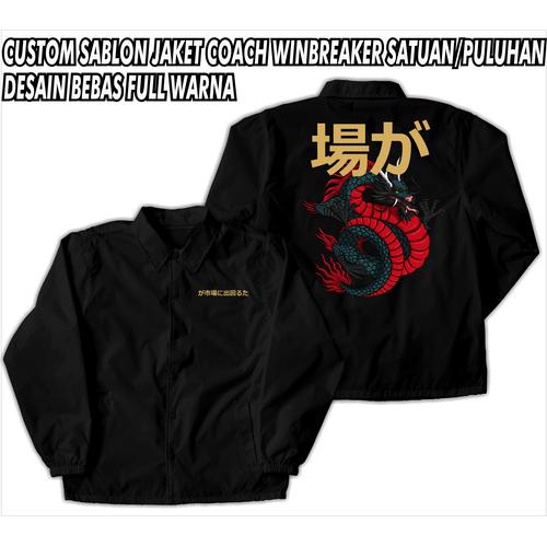 Jual CUSTOM SABLON JAKET COACH WINBREAKER PREMIUM-SABLON SATUAN FULL ...